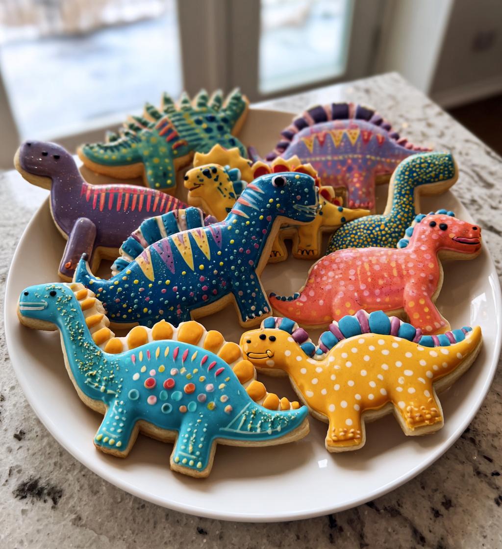 Dinosaur Royal Icing Cookies: 5 Steps to Dino-Mite Fun – Vihaad Recettes