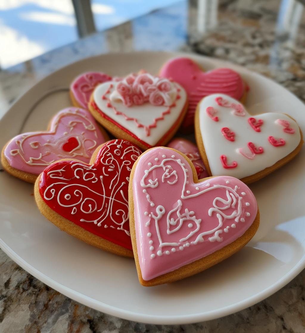 Royal icing Valentine cookies to melt your heart today – Vihaad Recettes